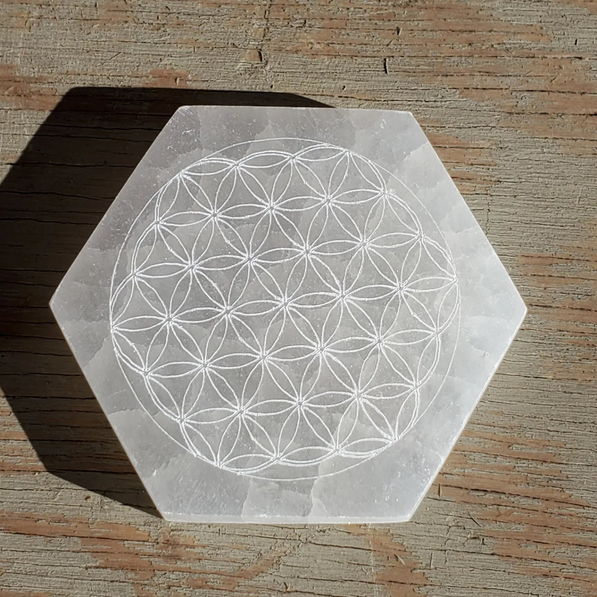 Natural Satin Spar Selenite plate – Colorado Crystal Connections